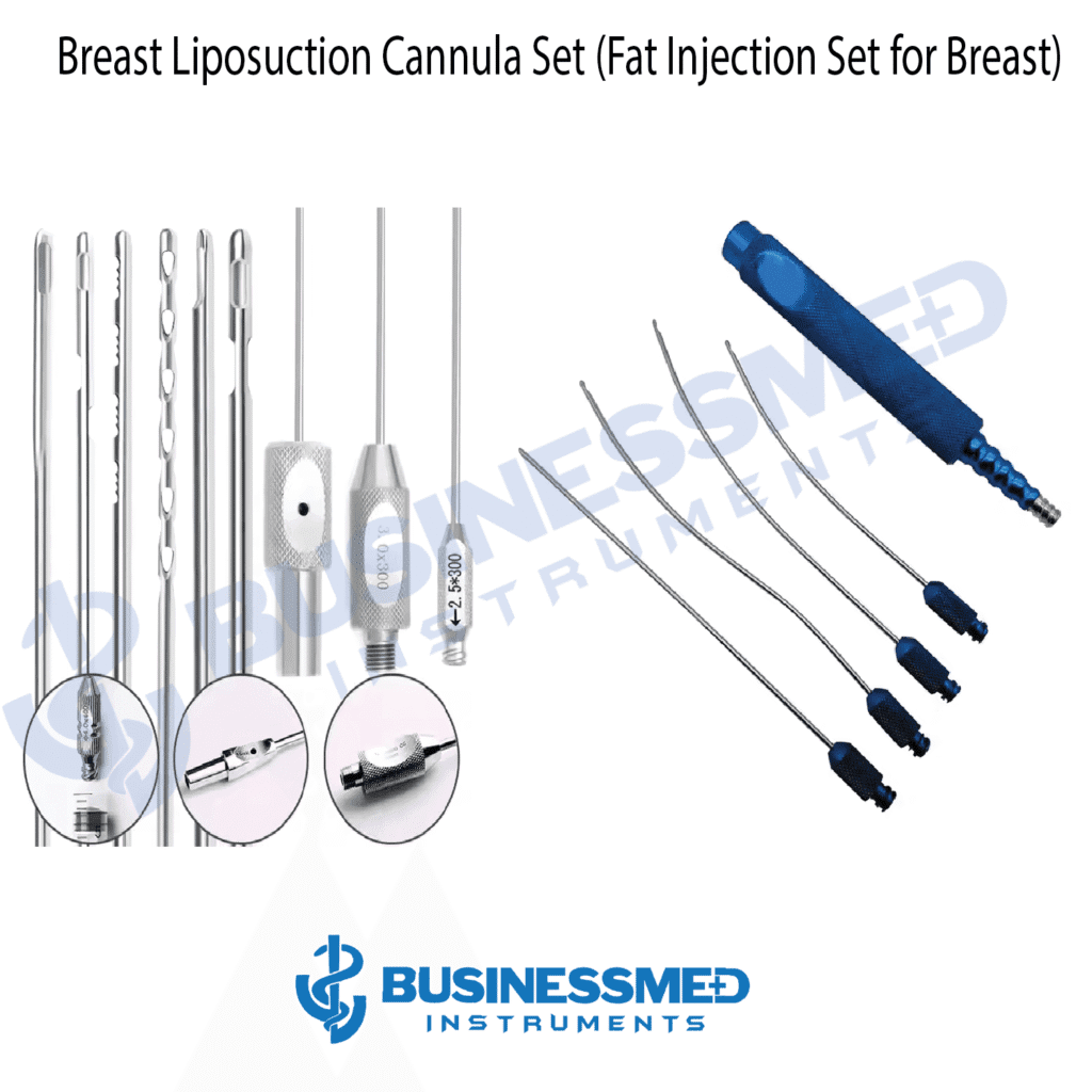 Breast Liposuction Cannula Set (Fat Injection Set For Breast ...