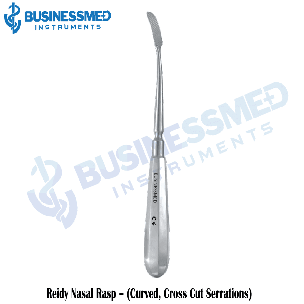 Reidy Nasal Rasp – (Curved, Cross Cut Serrations) - BusinessMed Instruments