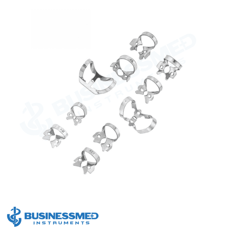 Set Of 10 Rubber Dam Clamps – Essential Endo Sizes